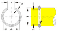 Snap rings for shafts and bores › Gutekunst Federn › Bore retaining ...
